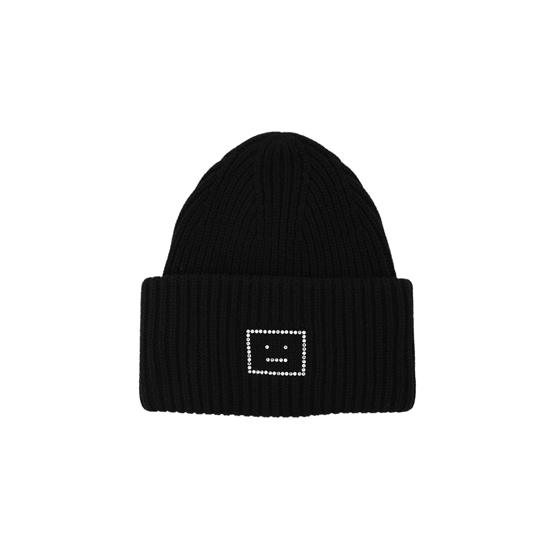 아크네 스튜디오 페이스 로고 비니 블랙 | Acne Studios | KREAM