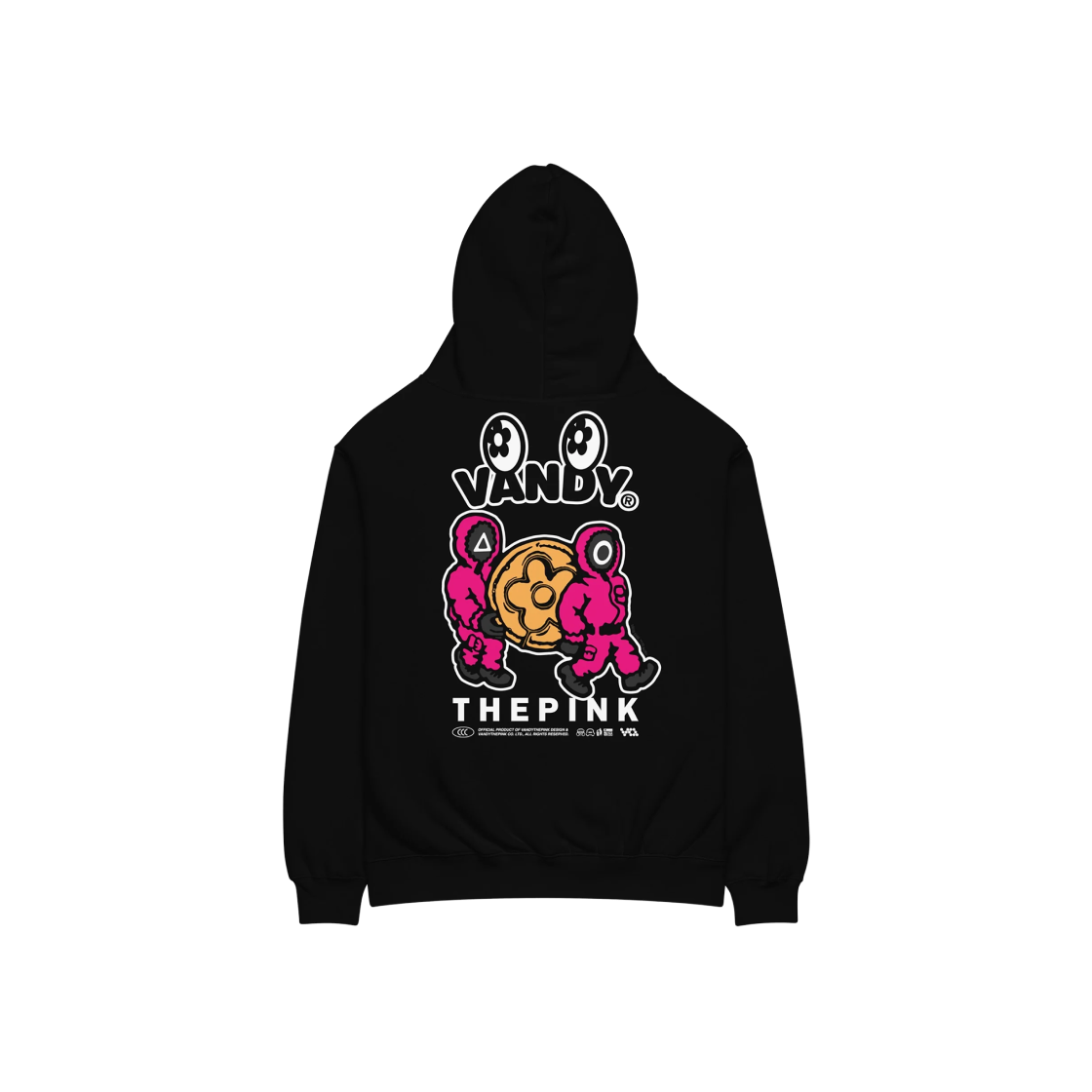 반디 더 핑크 x 오징어 게임 솔져 오버사이즈 후드 블랙 | Vandy The Pink | KREAM