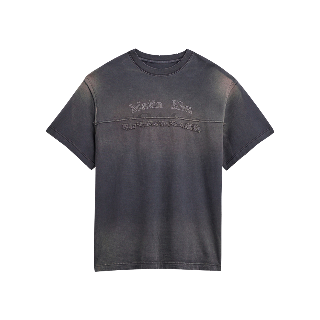 (W) 코치 x 마뗑킴 워시드 오버사이즈 티셔츠 차콜 | Coach | KREAM
