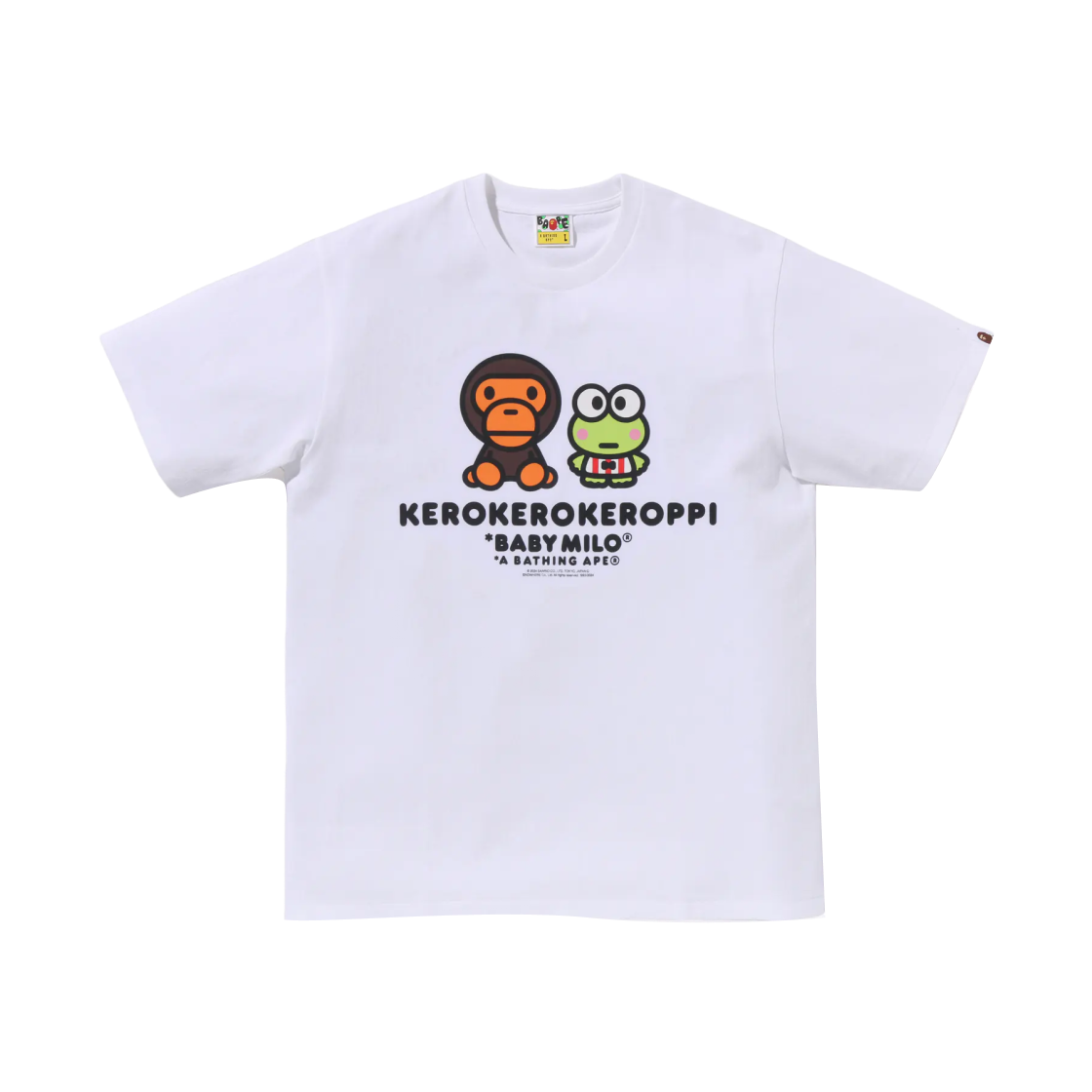 베이프 베이비 마일로 x 케로케로케로피 티셔츠 화이트 | BAPE | KREAM