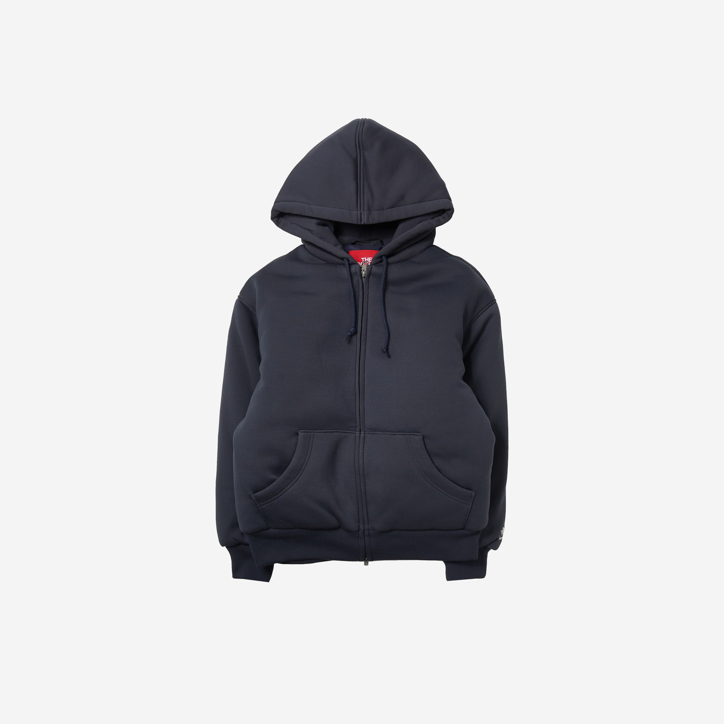 슈프림 x 노스페이스 다운 집업 후드 스웨트셔츠 네이비 - 24FW | KREAM