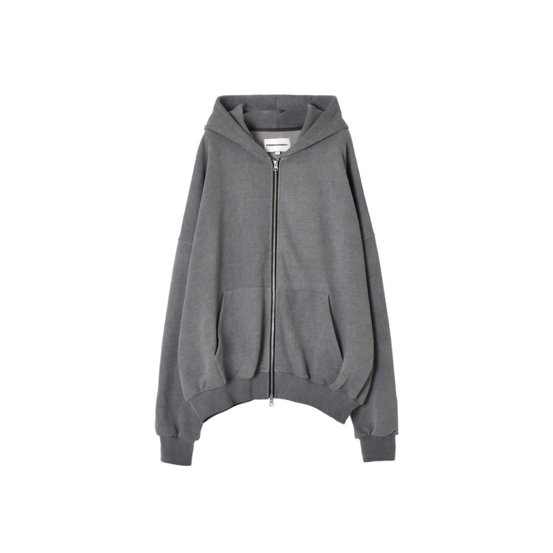 퍼머넌트 아카이브 피그먼트 스웻 후디 집업 차콜 | PERMANENT ARCHIVE | KREAM
