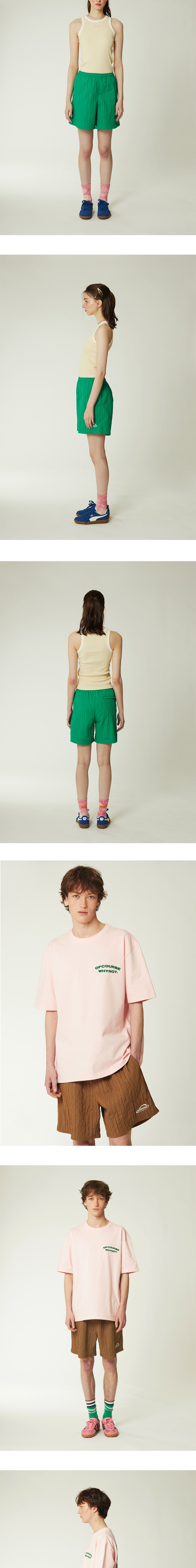 오브콜스와이낫 홀리 몰리 플리츠 나일론 쇼츠 핑크 | ofcoursewhynot | KREAM