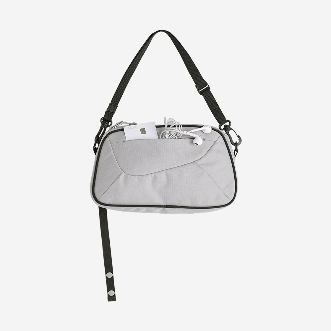 트래피조이드 나일론 호보 백 그레이 | OJOS | KREAM