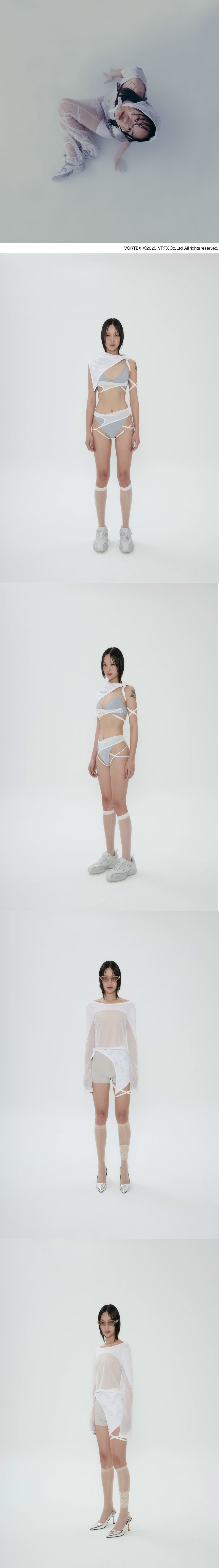 오호스 디테처블 그래픽 스트랩 스카프 화이트 | OJOS | KREAM