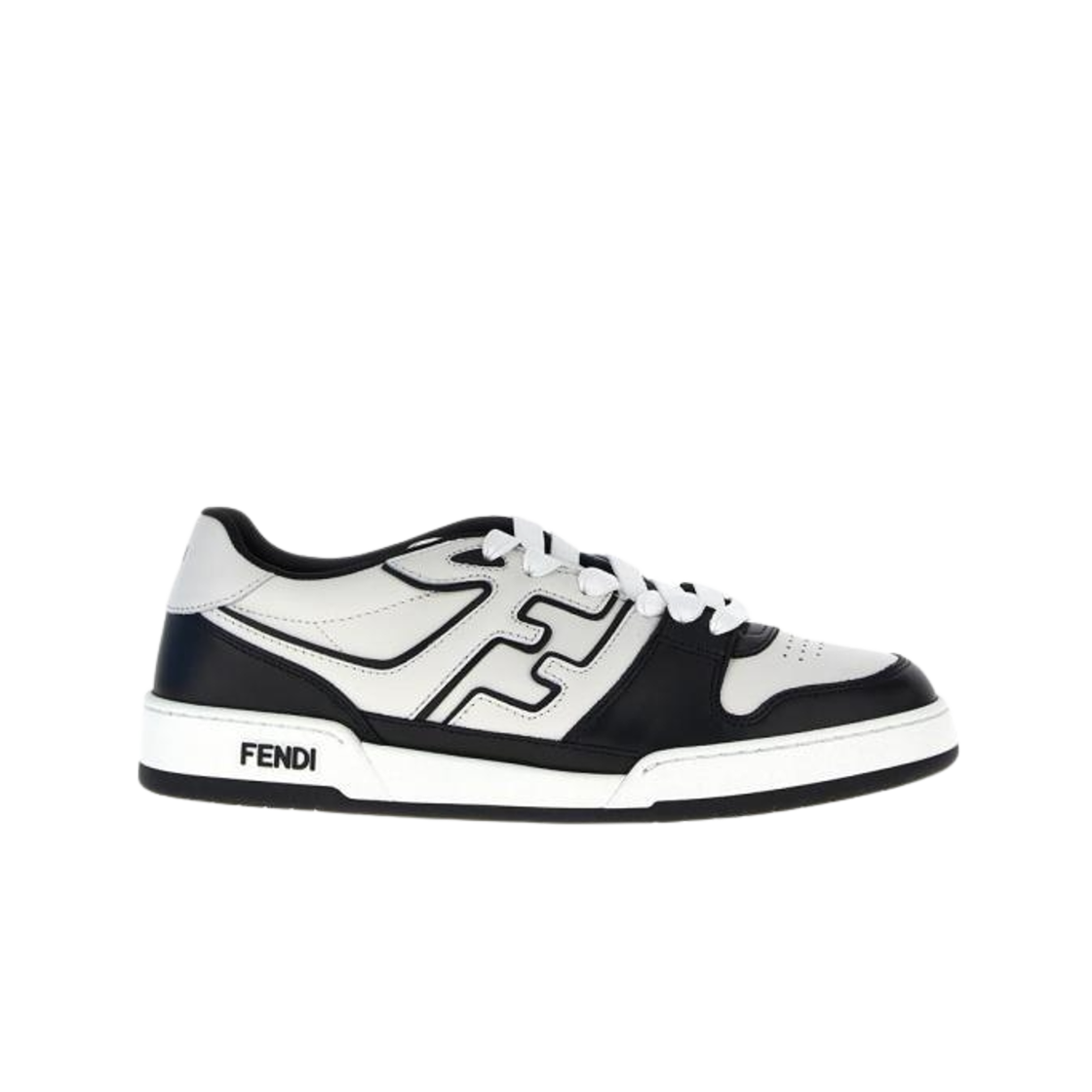펜디 매치 레더 로우탑 스니커즈 블랙 화이트 | Fendi | KREAM