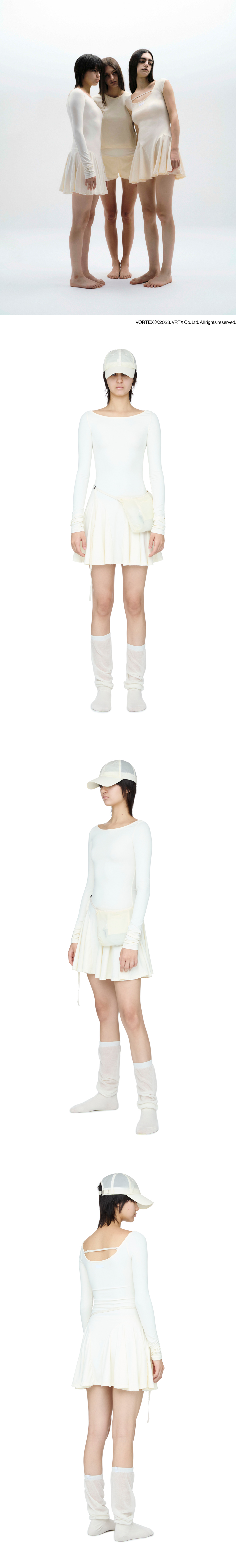 오호스 아이 플루이드 롱슬리브 드레스 01 아이보리 | OJOS | KREAM