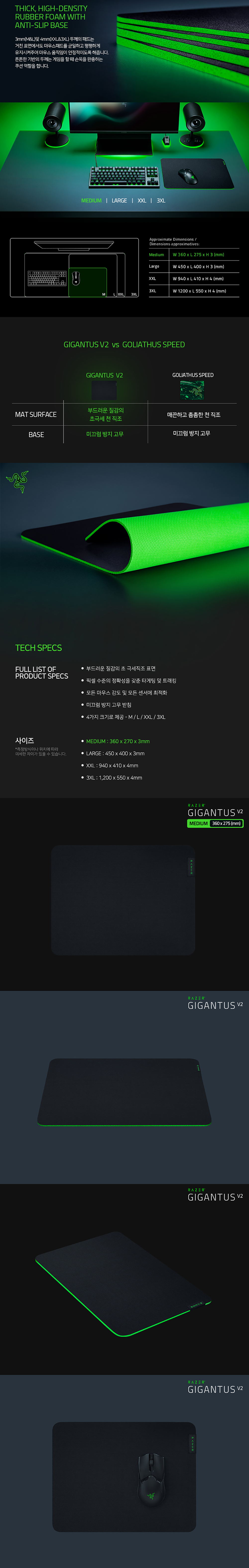 레이저 기간투스 V2 미디엄 | Razer | KREAM