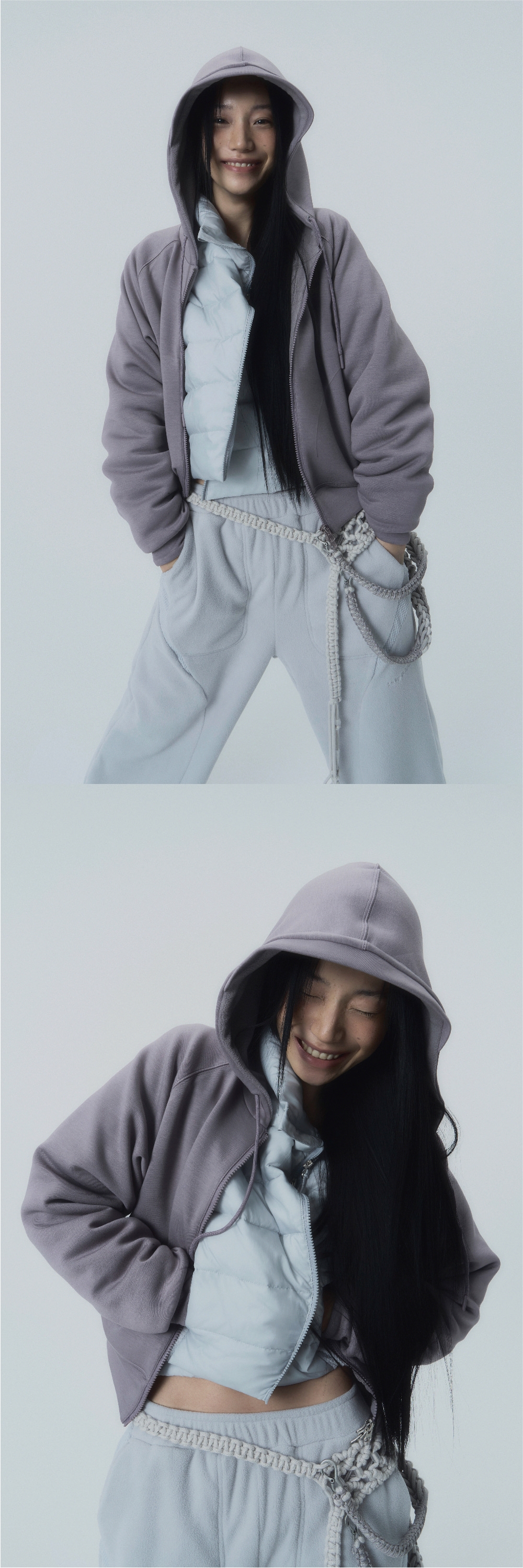 오호스 아이 플루이드 플리스 팬츠 01 라이트 그레이 | OJOS | KREAM