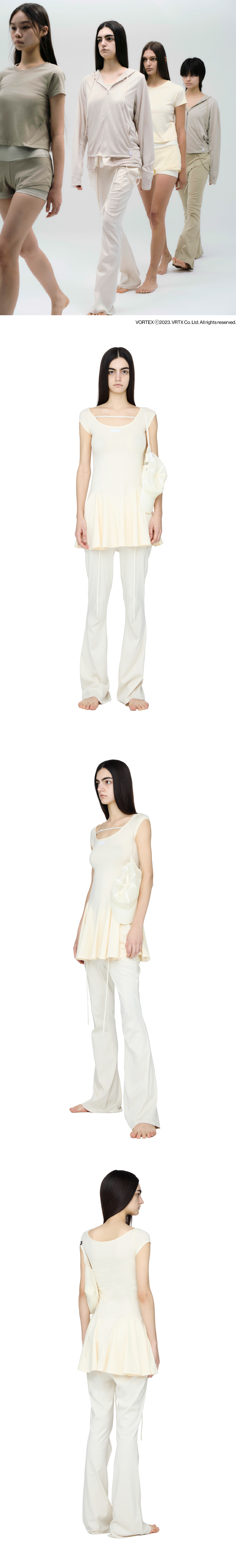 오호스 아이 플루이드 부츠컷 팬츠 01 아이보리 | OJOS | KREAM