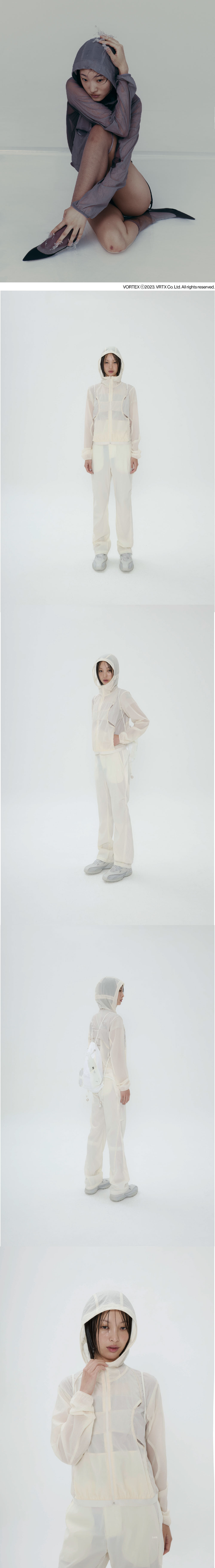 오호스 이너 스트랩 라이트 윈드 브레이커 아이보리 | OJOS | KREAM