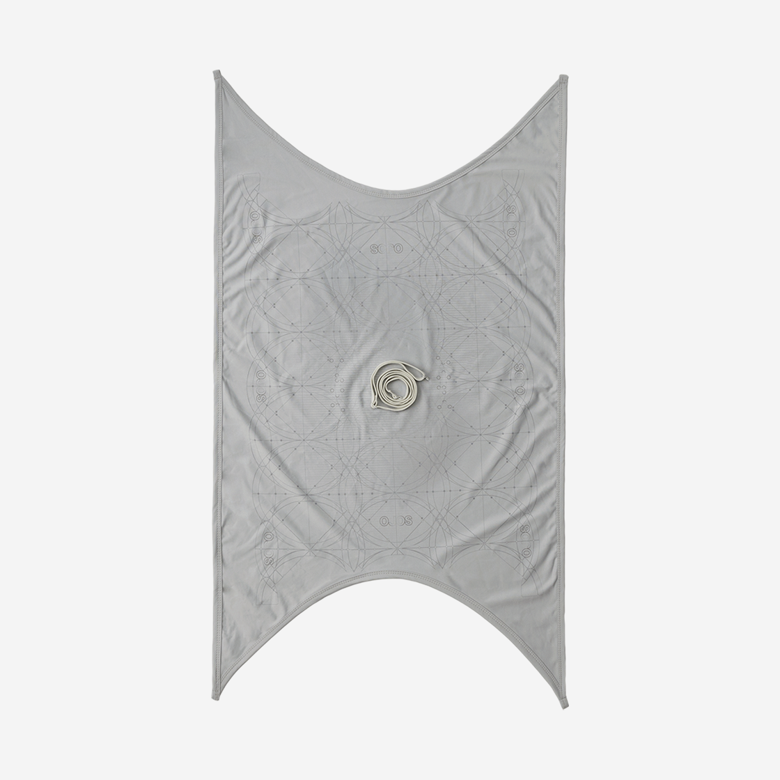 오호스 디테처블 그래픽 스트랩 스카프 그레이 | OJOS | KREAM