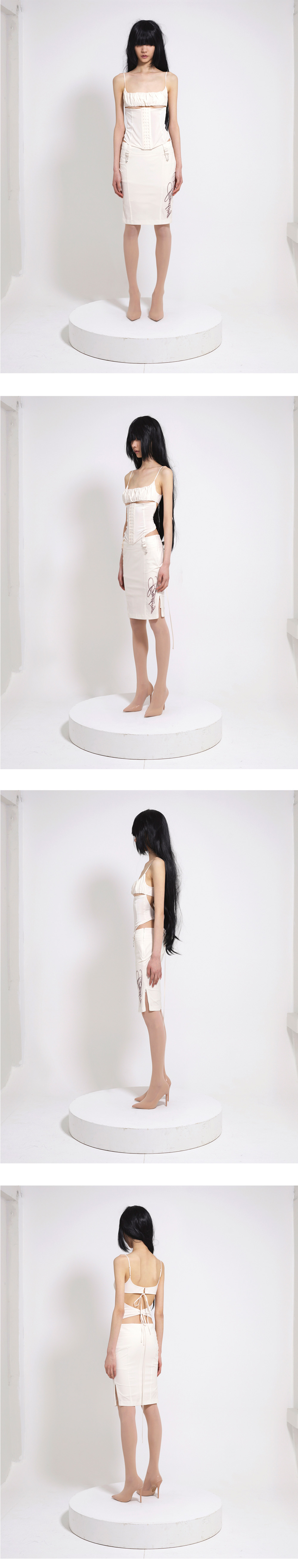 본네 레이스업 코르셋 탑 아이보리 | Bonnae | KREAM