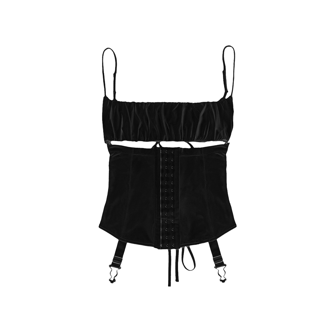 본네 레이스업 코르셋 탑 블랙 | Bonnae | KREAM