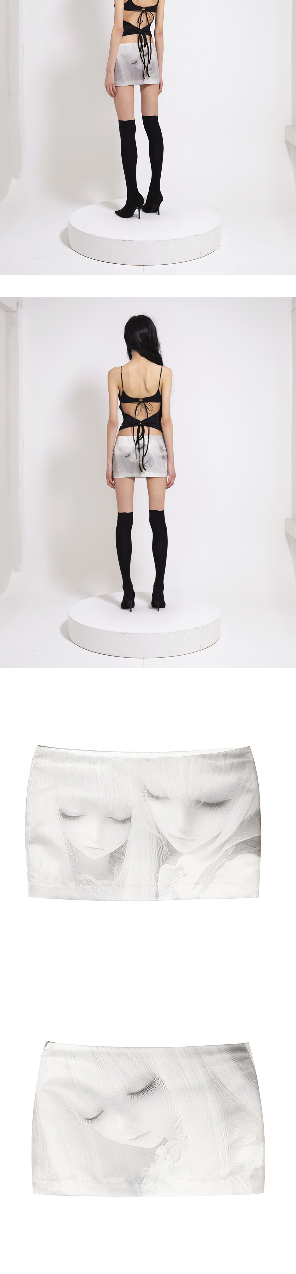 본네 프린티드 미니 스커트 | Bonnae | KREAM