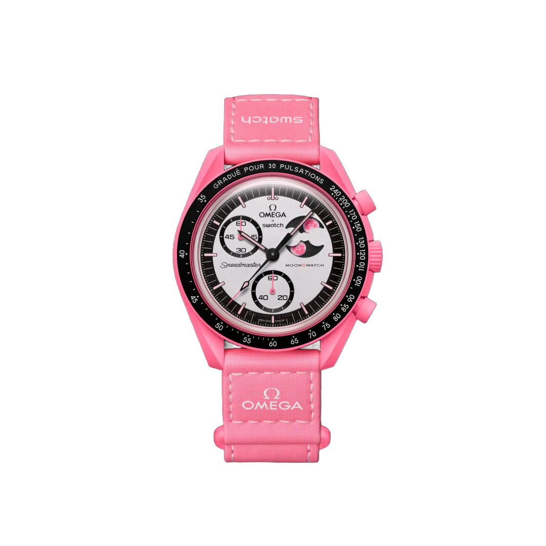 스와치 x 오메가 바이오세라믹 문스와치 미션 투 더 핑크 문페이즈 | Swatch | KREAM