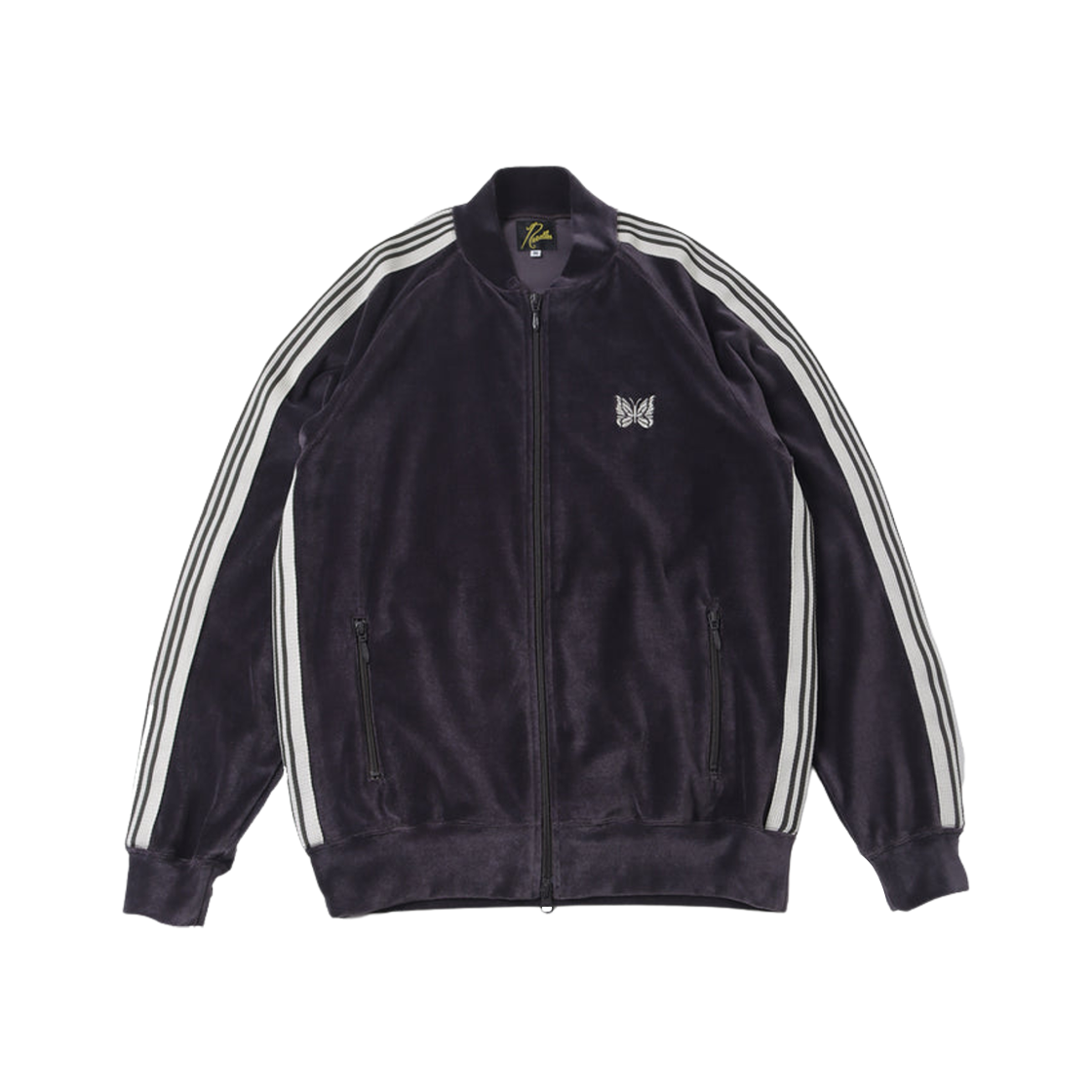 니들스 C/PE 벨루어 립 칼라 트랙 자켓 차콜 | Needles | KREAM