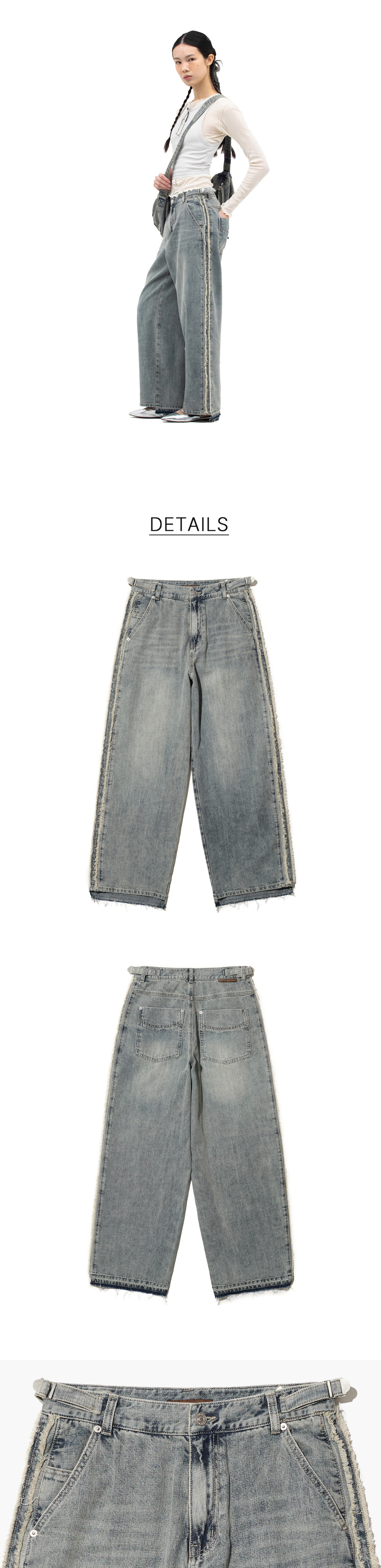 데프가먼츠 사이드 트랙 라인 진 인디고 | DEFGARMENTS | KREAM