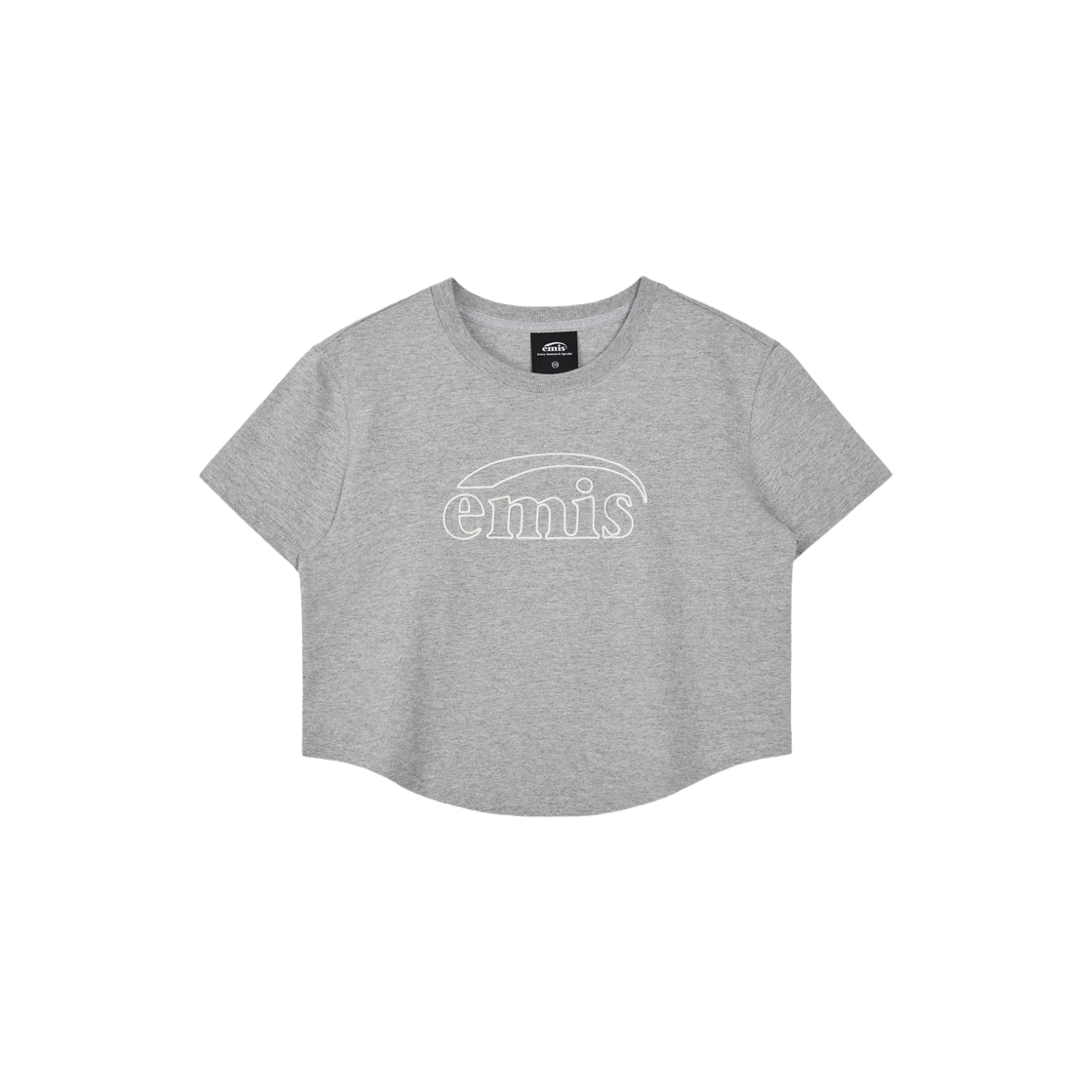 (W) 이미스 체인 스티치 티셔츠 멜란지 그레이 | Emis | KREAM