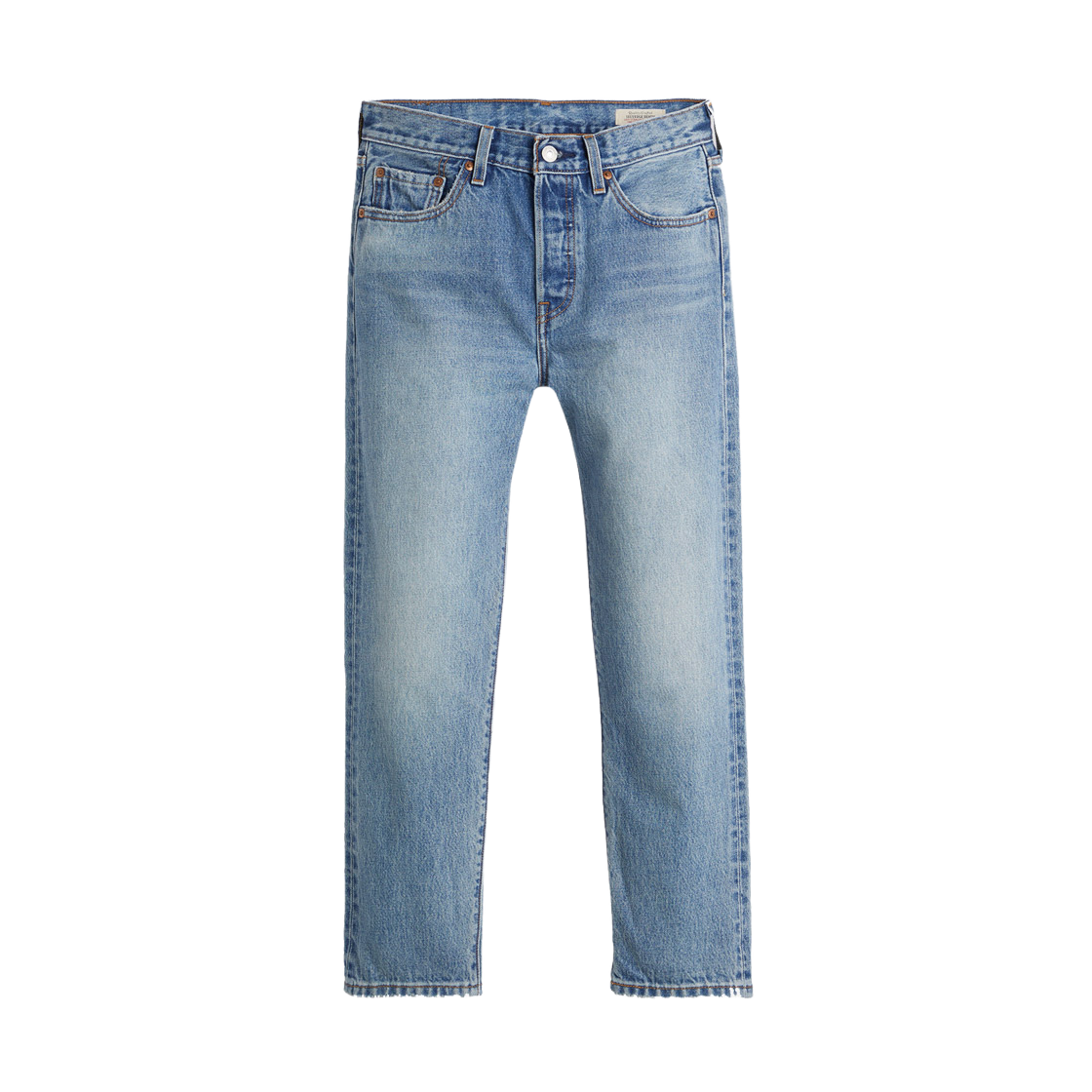 리바이스 우먼 501 오리지널 크롭 셀비지 진 미디엄 인디고 | Levi's | KREAM