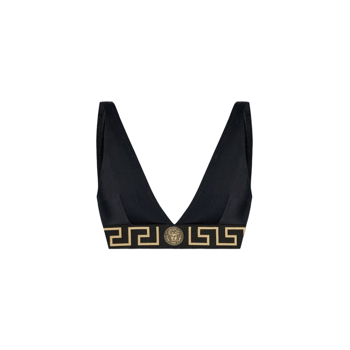 (W) 베르사체 그레카 보더 비키니 탑 블랙 | Versace | KREAM