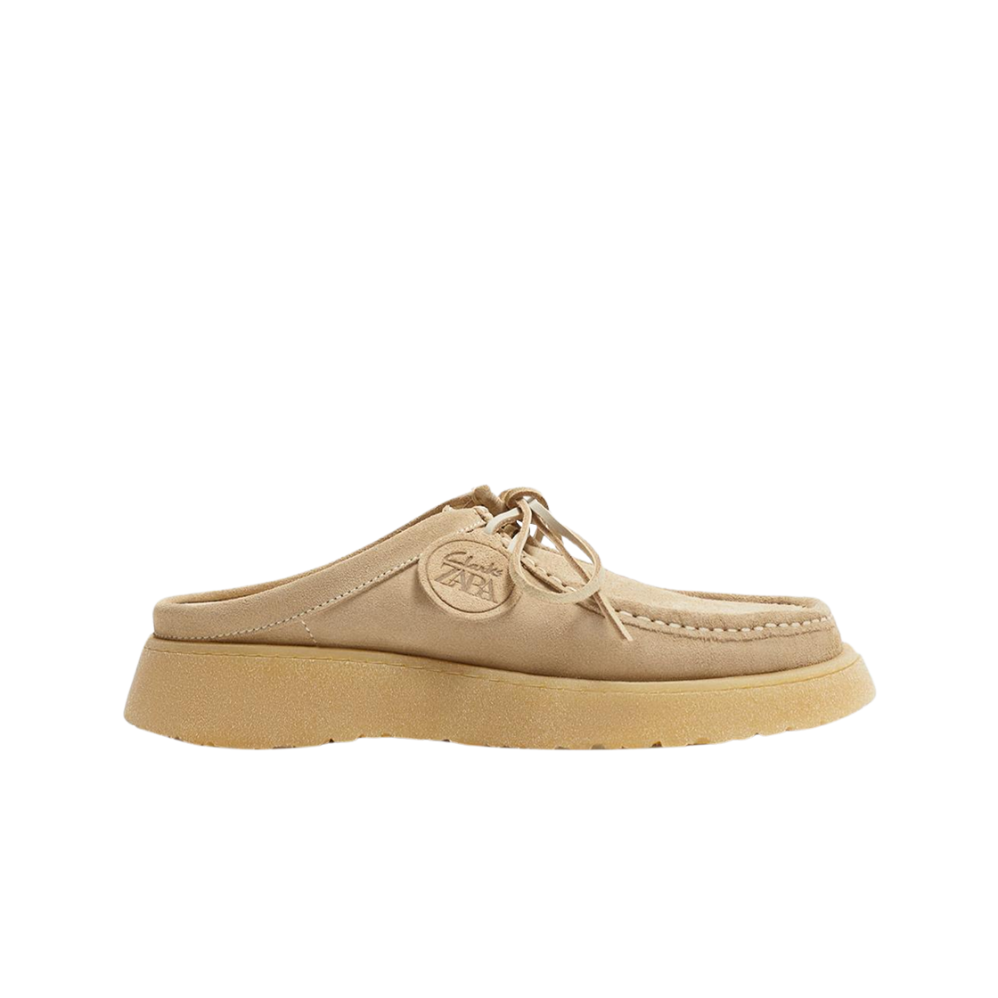 클락스 x 자라 백리스 레더 슈즈 베이지 | Clarks | KREAM