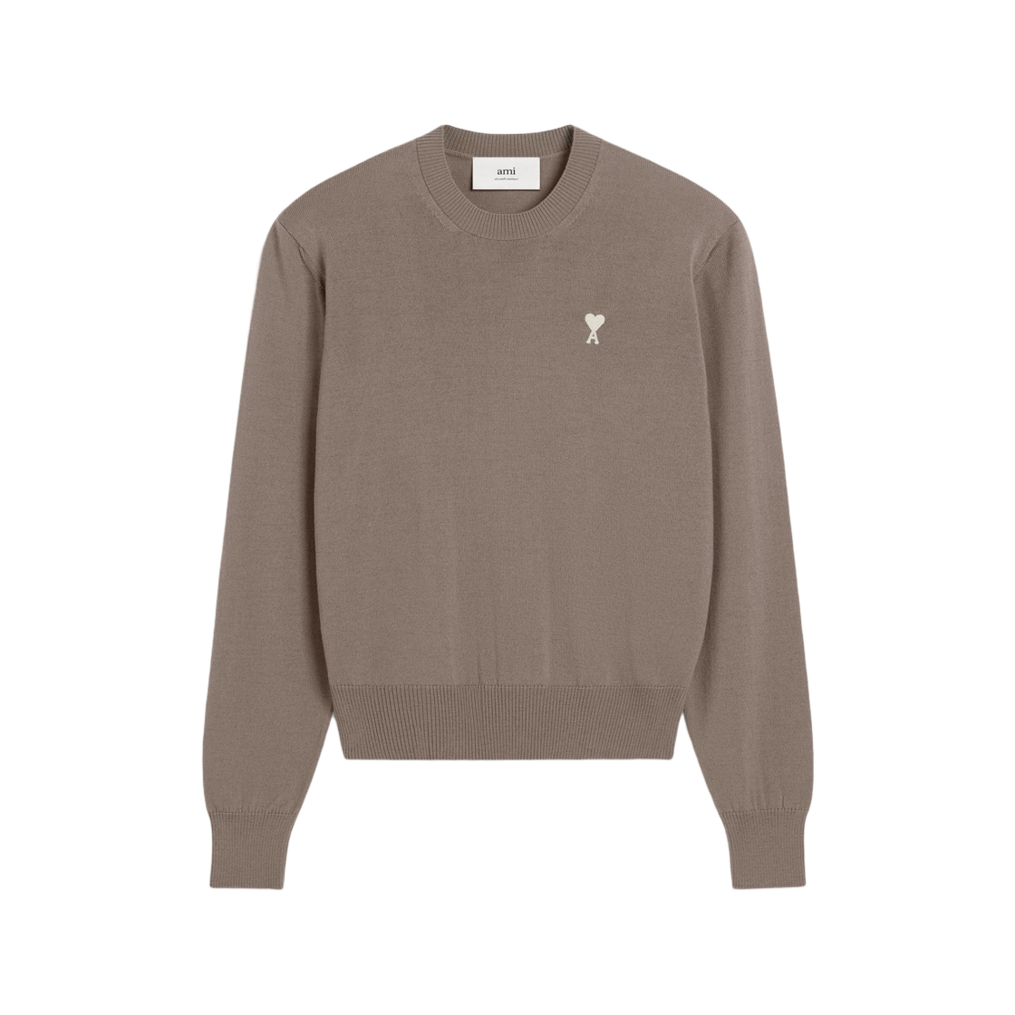 아미 스몰 하트 크루넥 스웨터 애쉬 | AMI | KREAM