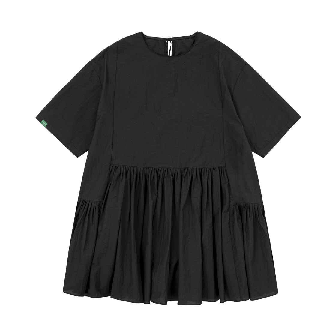 노컨텐츠 105. 하프 셔링 미니 원피스 블랙 | NOCONTENT | KREAM