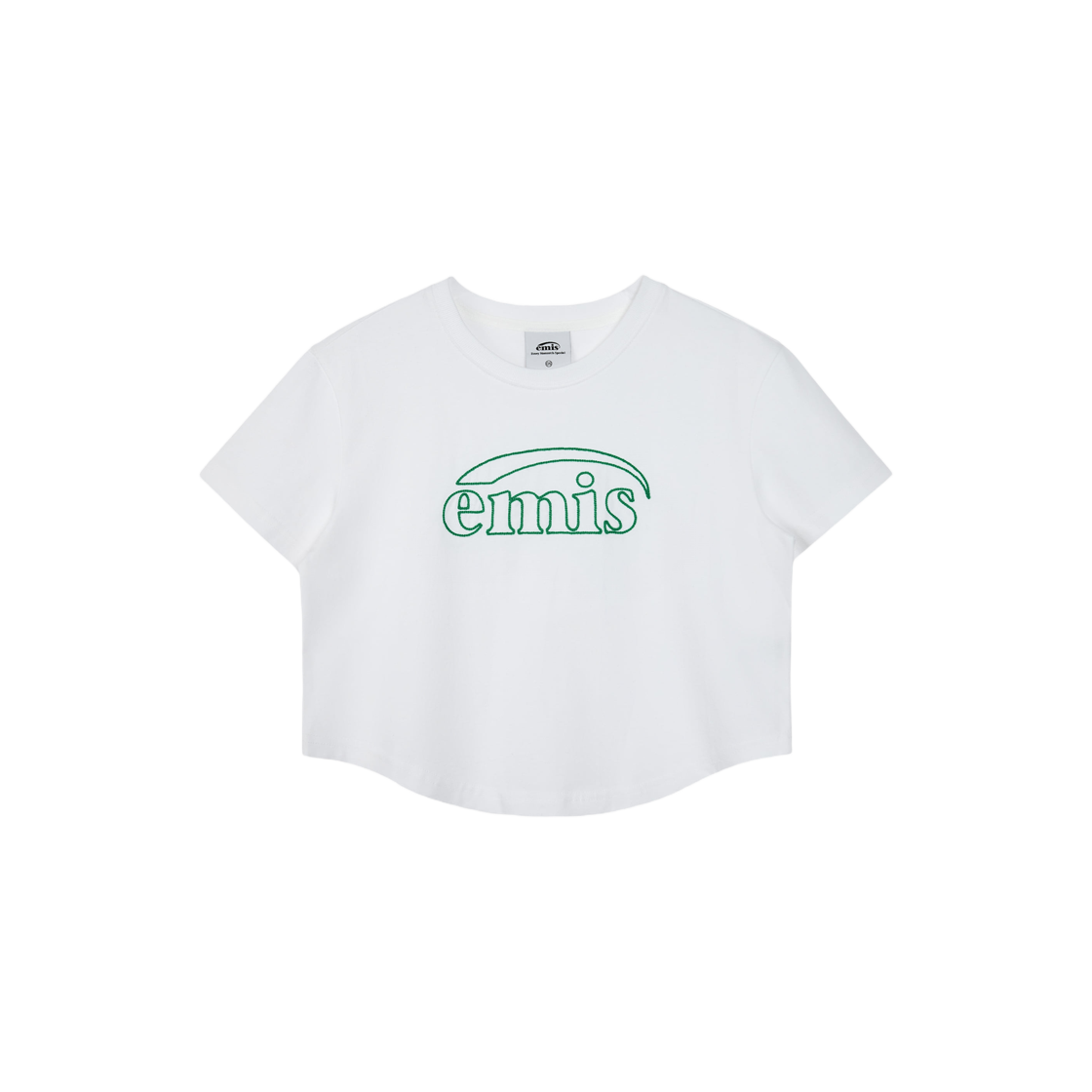 (W) 이미스 체인 스티치 티셔츠 화이트 | Emis | KREAM