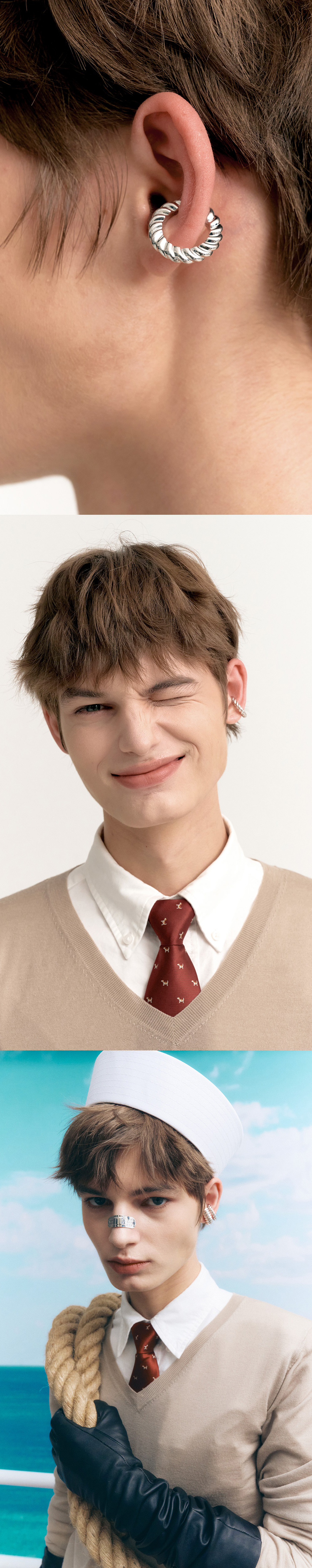 티링제이 트위스트 미디엄 이어커프 | TEE RING JAY | KREAM