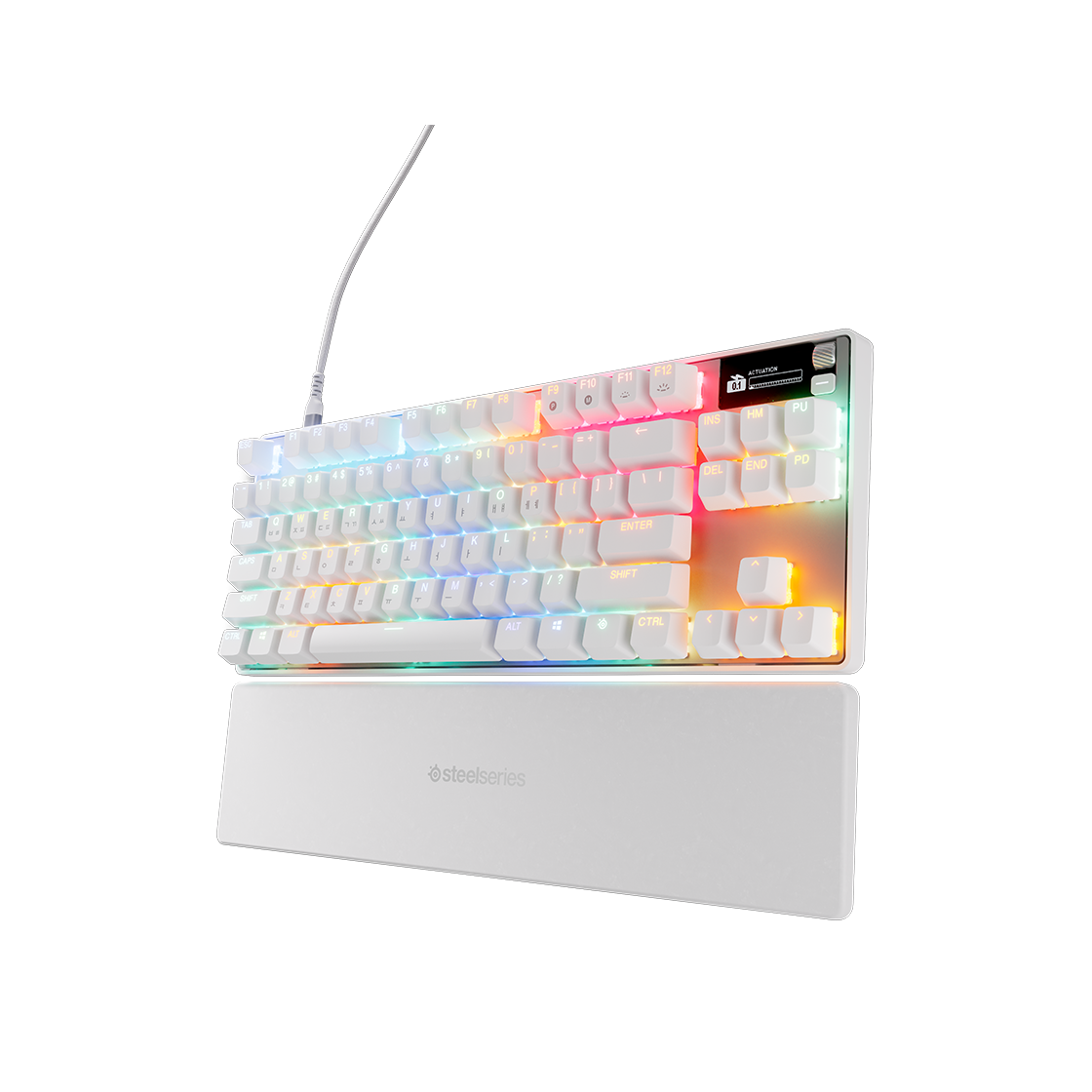 스틸시리즈 Apex Pro TKL Gen 3 White US 자석축 기계식 게이밍 키보드 | Steelseries | KREAM