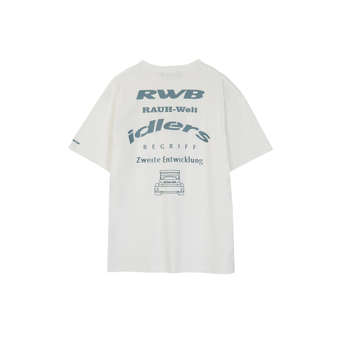 알더블유비 스테이플 로고 숏 슬리브 티셔츠 화이트 | RWB | KREAM