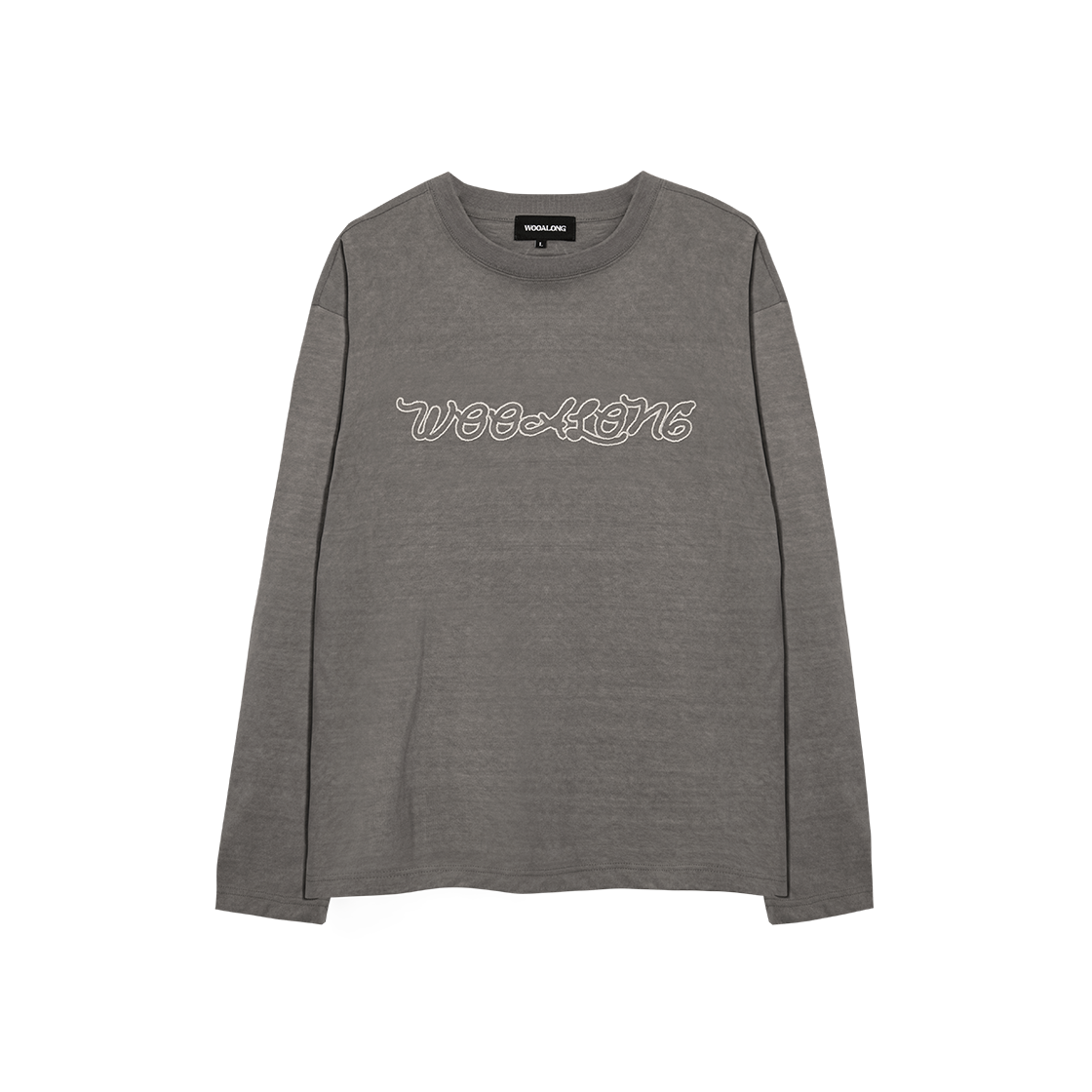 우알롱 릿지 타입 세미 루즈 티셔츠 페이드 브라운 | WOOALONG | KREAM