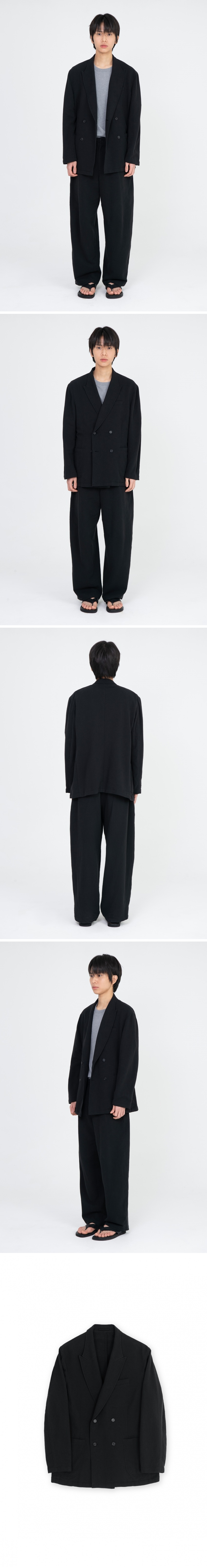 브라운야드 더블 브레스티드 자켓 블랙 | BROWNYARD | KREAM