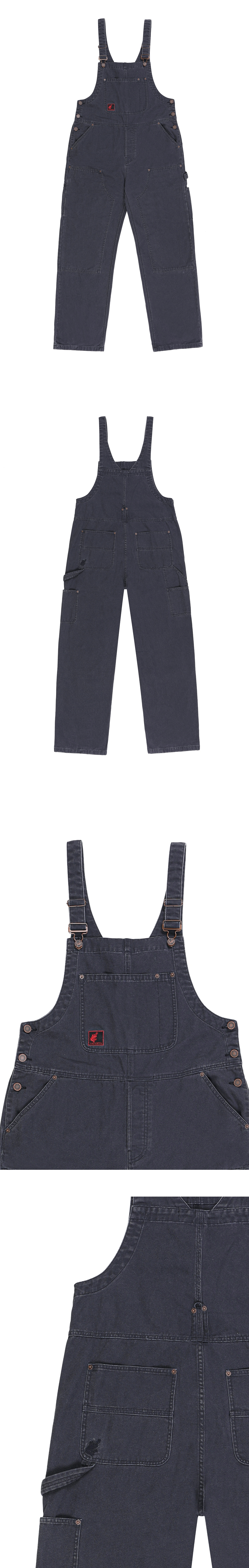 헤베츠 맨 가먼트다잉 워크 오버롤 블랙 | Hevets | KREAM