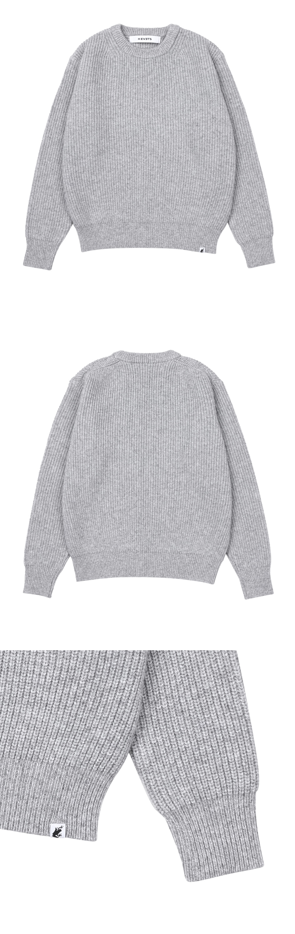 헤베츠 우먼 울 풀오버 그레이 | Hevets | KREAM