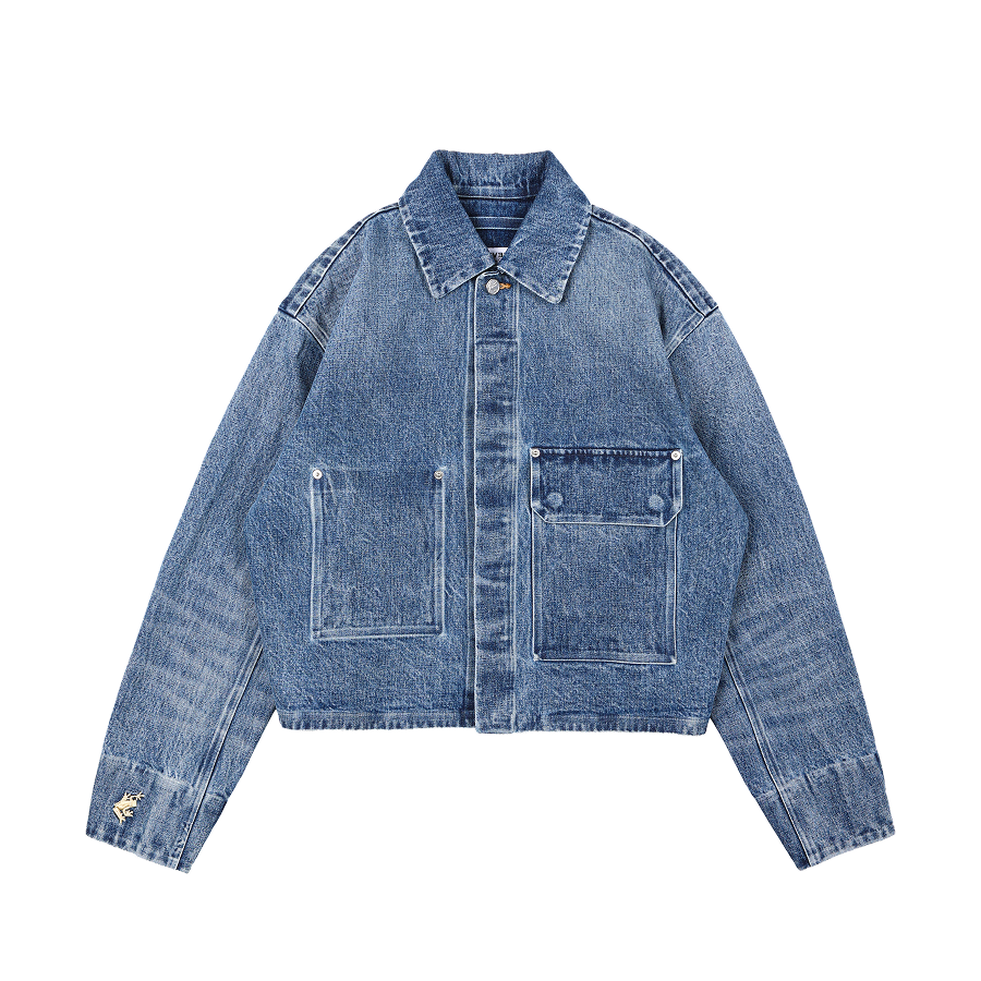 헤베츠 우먼 심실링 초어 점퍼 블루 | Hevets | KREAM