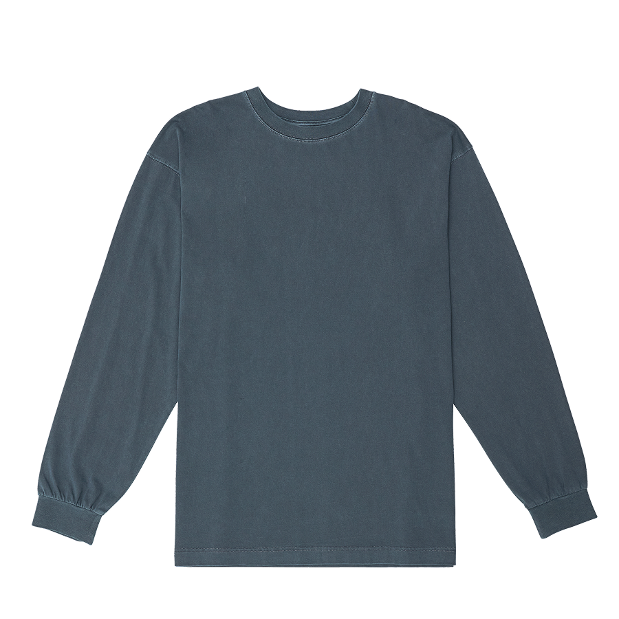 헤베츠 맨 롱슬리브 티셔츠 인디고 | Hevets | KREAM