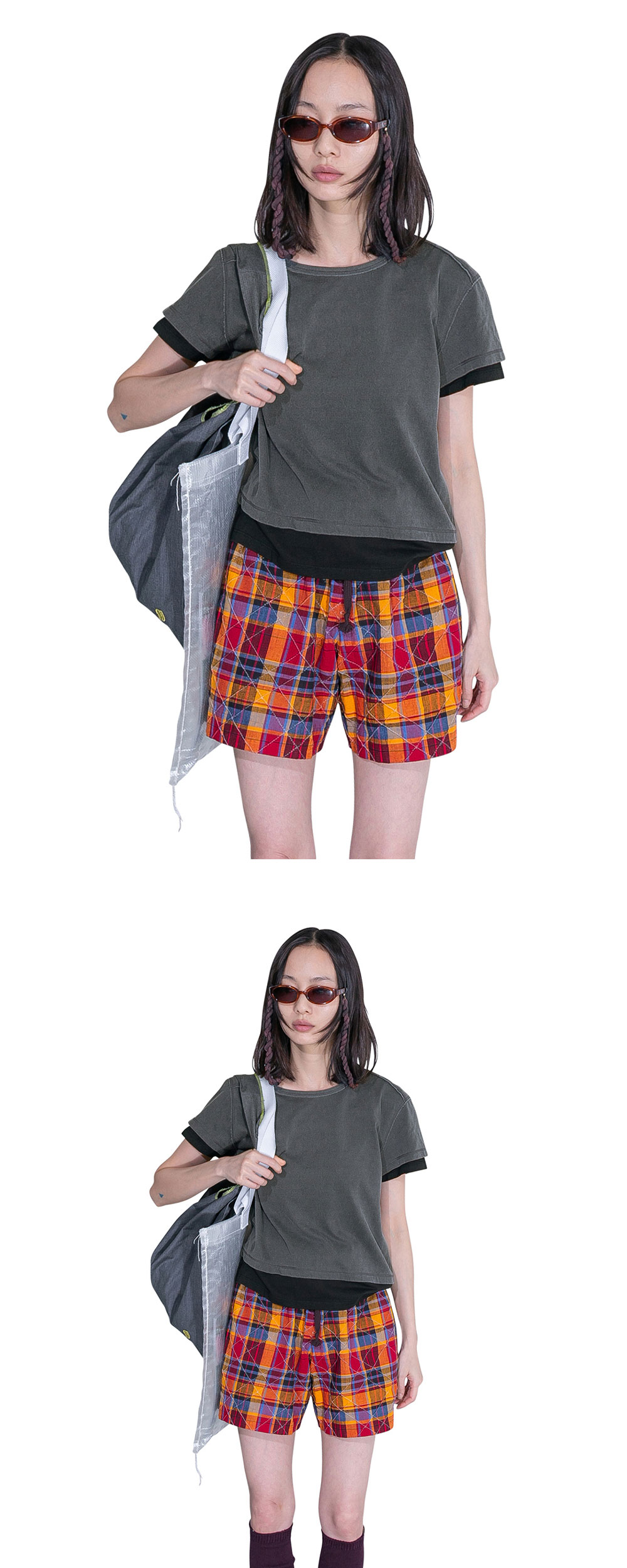 퍼버즈 우먼 더블 레이어드 티 블랙- 25SS | Perverze | KREAM