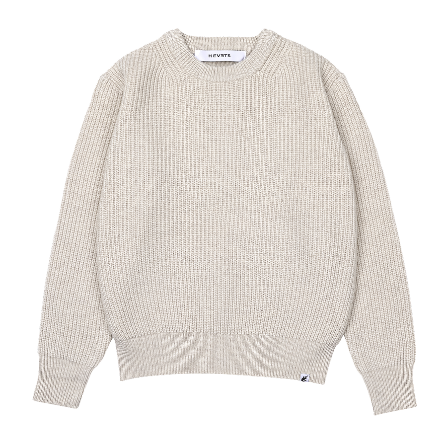 헤베츠 우먼 울 풀오버 오트밀 | Hevets | KREAM