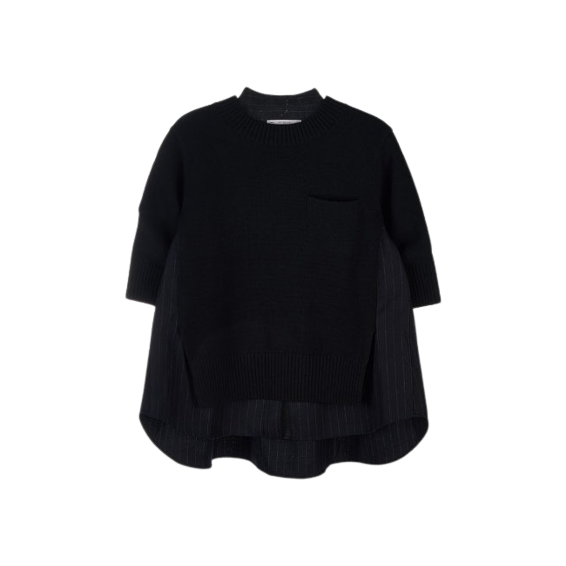 (W) 사카이 니트 블라우스 블랙 | Sacai | KREAM