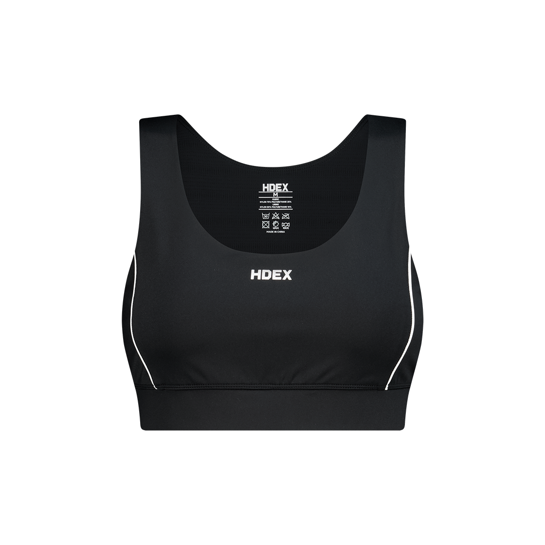 에이치덱스 우먼스 서포트 파이핑 브라탑 블랙 | HDEX | KREAM