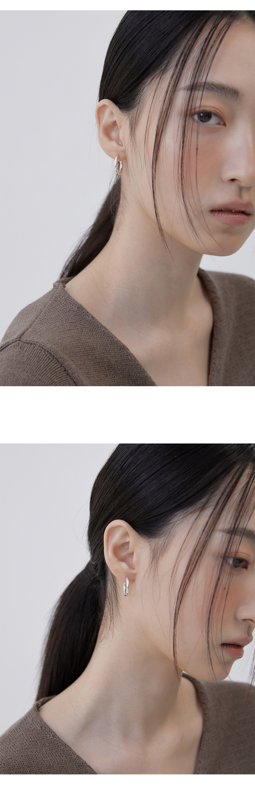 바이위켄드 볼드 미드 이어링 실버 | BYWEEKEND | KREAM