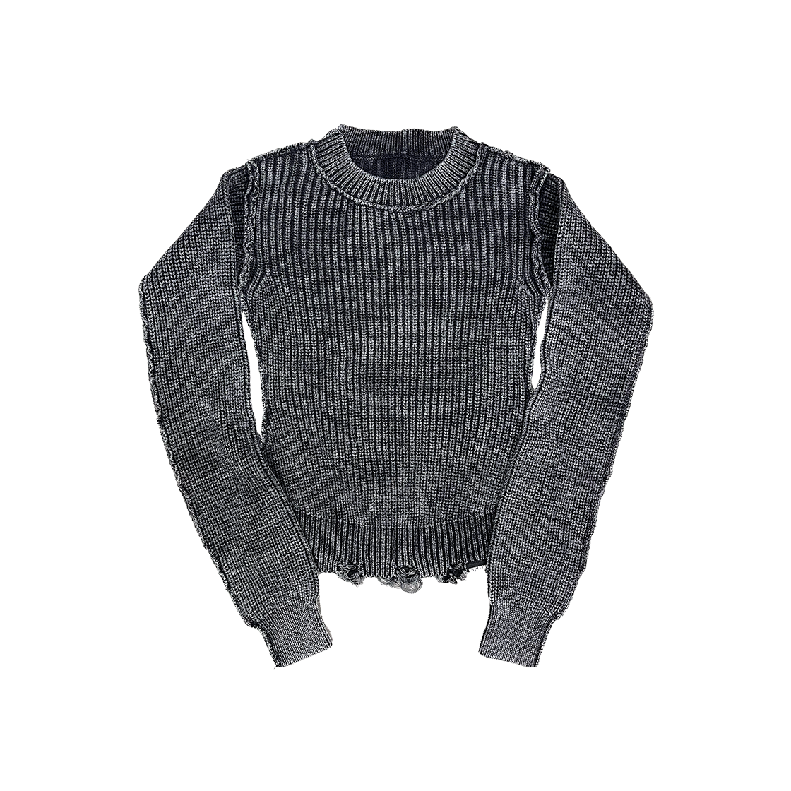 데프가먼츠 더티 립 니트 스웨터 우먼 그레이 | DEFGARMENTS | KREAM