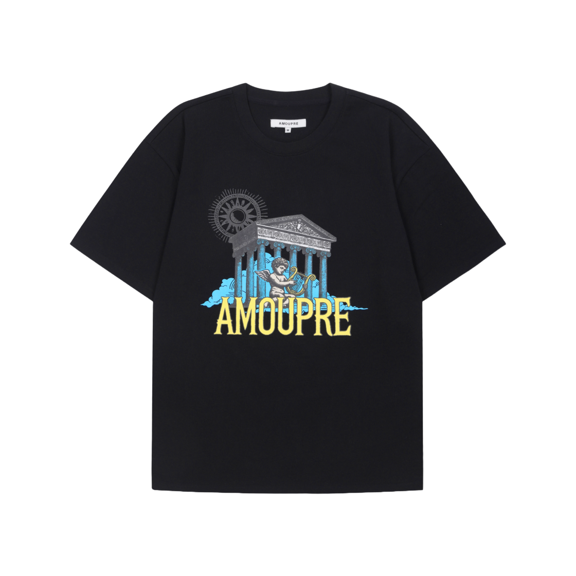 아모프레 디바인 그레이스 엔젤 아트워크 티셔츠 블랙 | AMOUPRE | KREAM