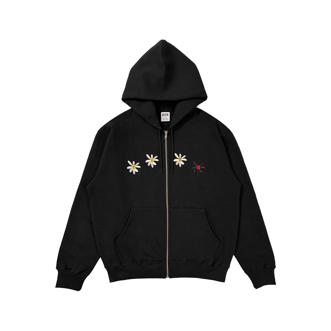 라브로스 데이지 집업 후드 블랙 | Labros | KREAM