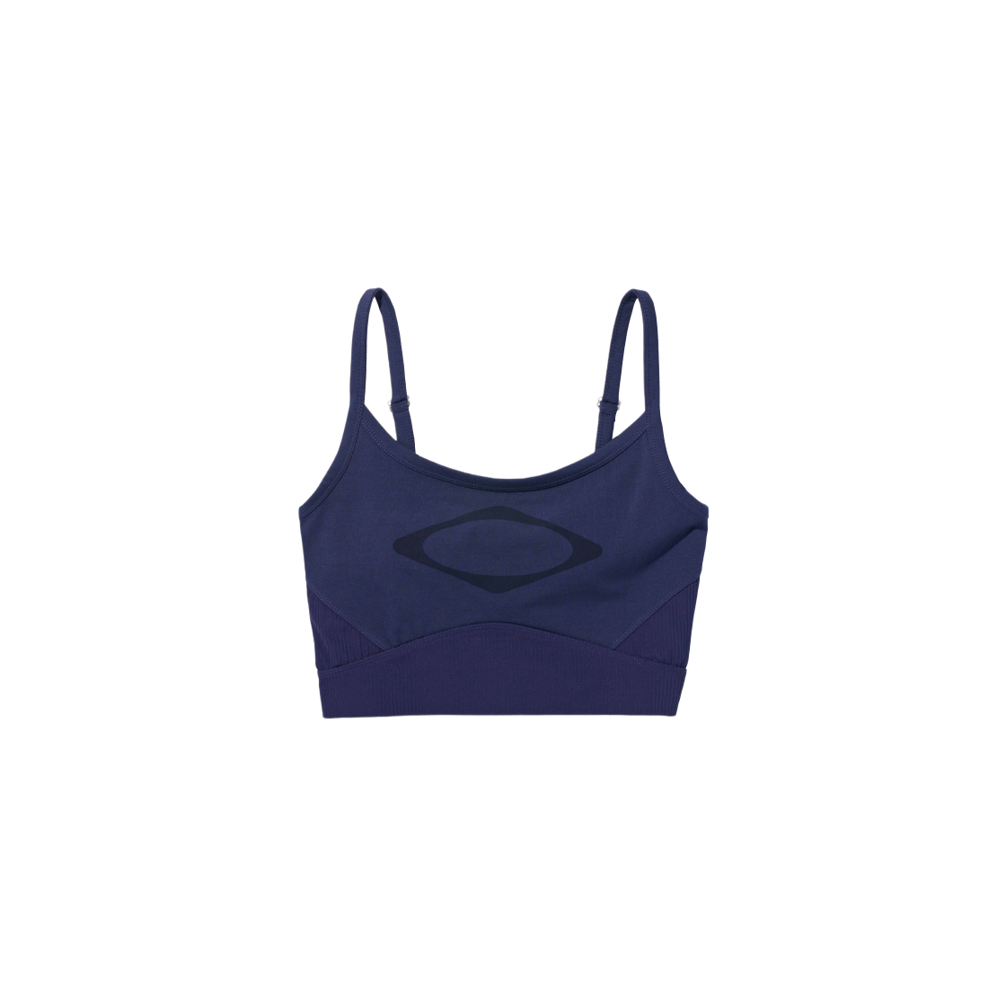 (W) 미스치프 롬버스 컷아웃 브라 탑 네이비 | Mischief | KREAM