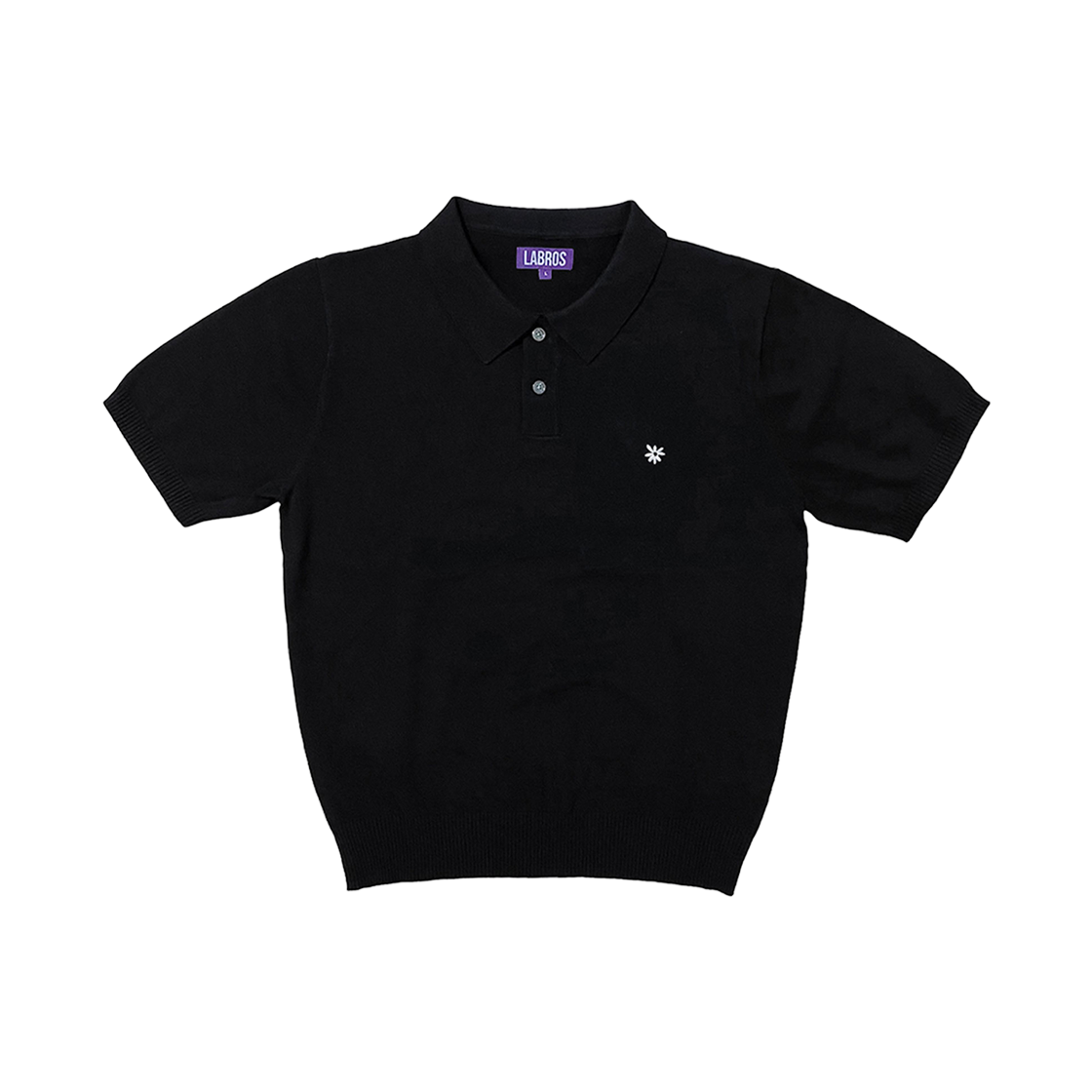 라브로스 심볼 로고 니트 폴로 블랙 | Labros | KREAM