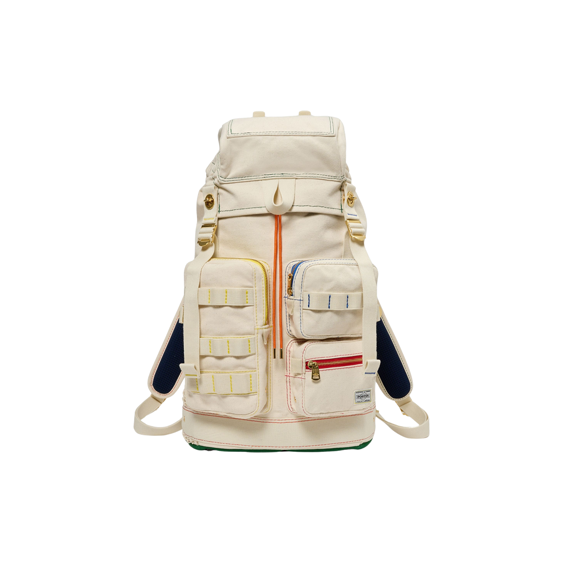 포터 x 디 드라이 베르게 캔버스 백팩 라지 화이트 | Porter | KREAM