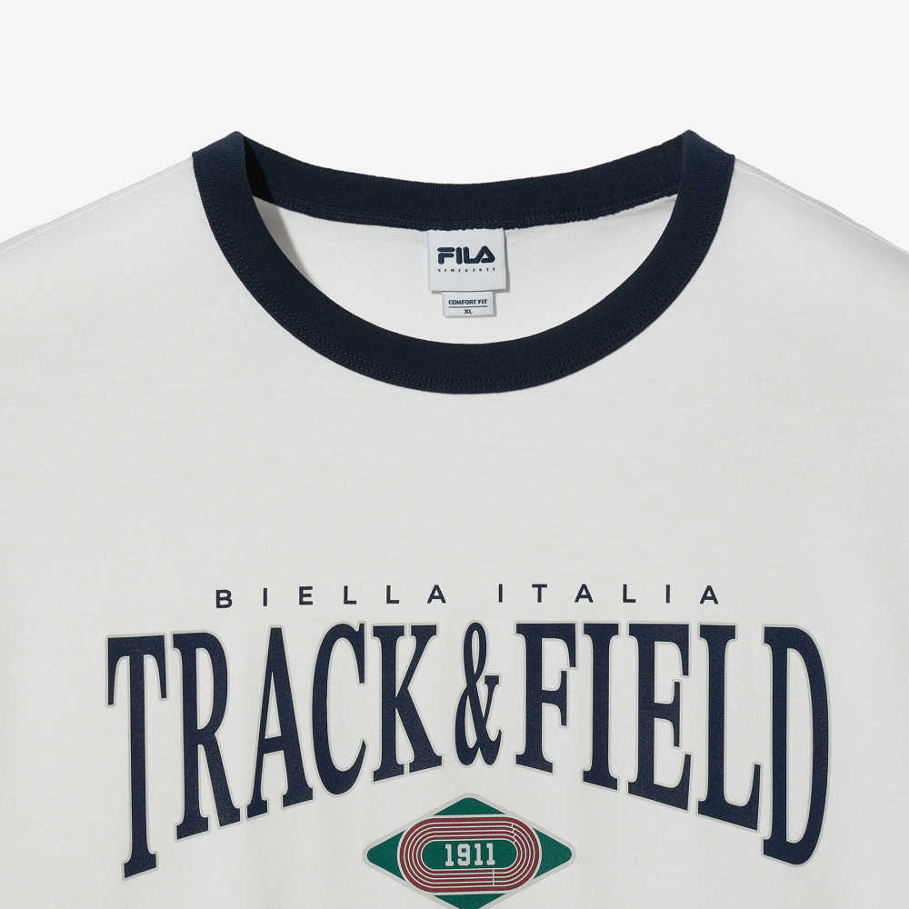 휠라 트랙앤필드 그래픽 링거티 화이트 | FILA | KREAM